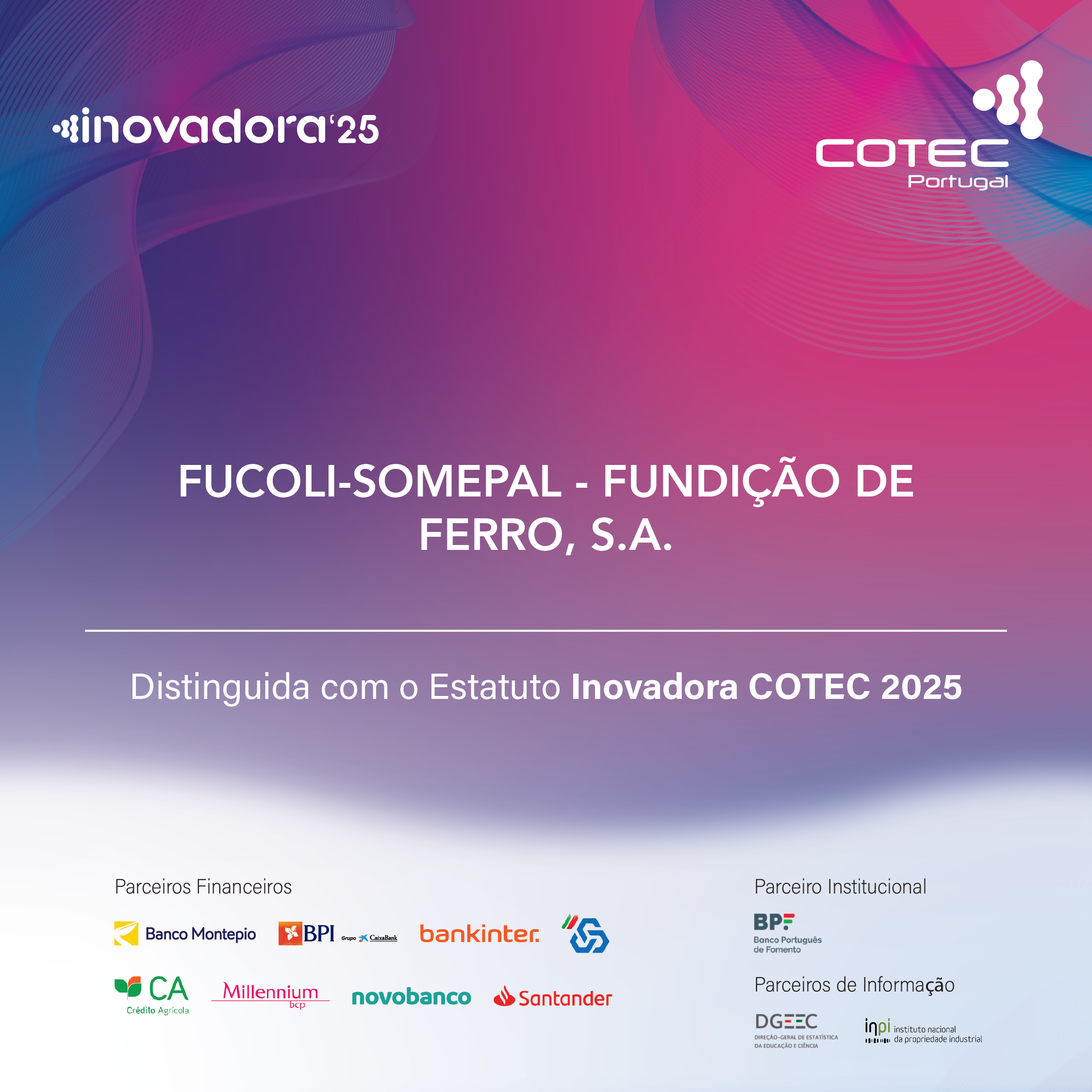 Fucoli - Fucoli-Somepal honoured with COTEC 2025 INNOVATOR Status